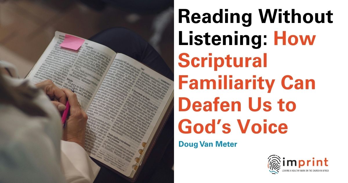 Reading Without Listening - Imprint